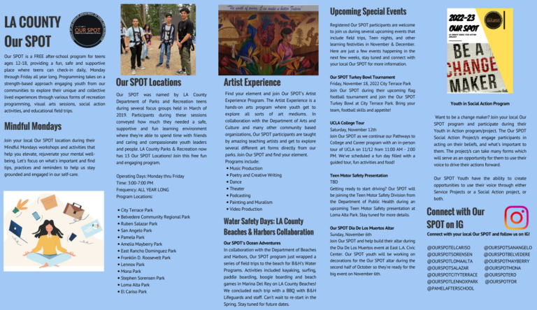 Our SPOT – Parks & Recreation