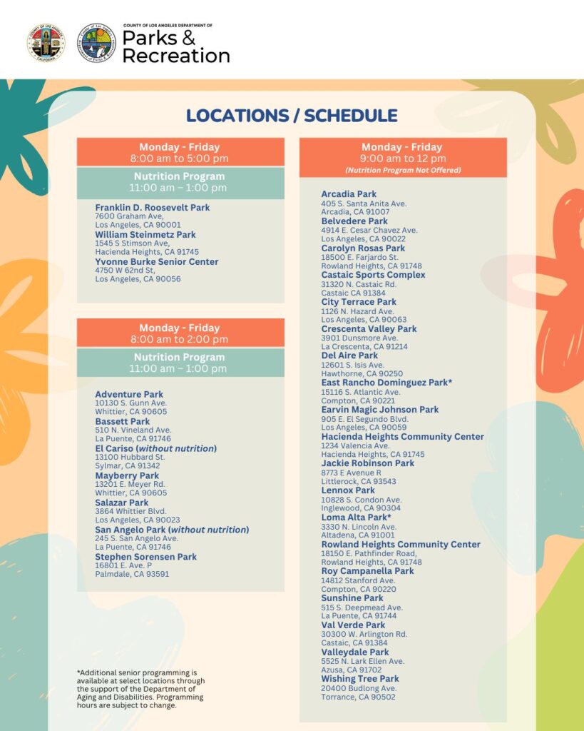 Senior Programs – Parks & Recreation