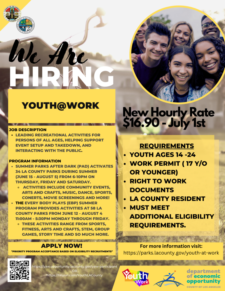 Youth @ Work – Parks & Recreation